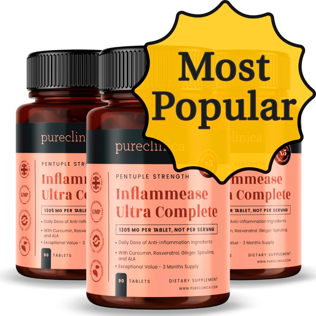 Inflammease Ultra Complete 1305mg x 90 tablets (95% Curcumin & more ...