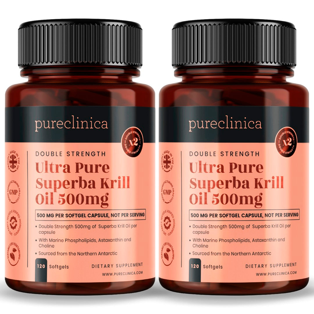 Ultra Pure Krill Oil 500mg x 120 capsules - pureclinica.com