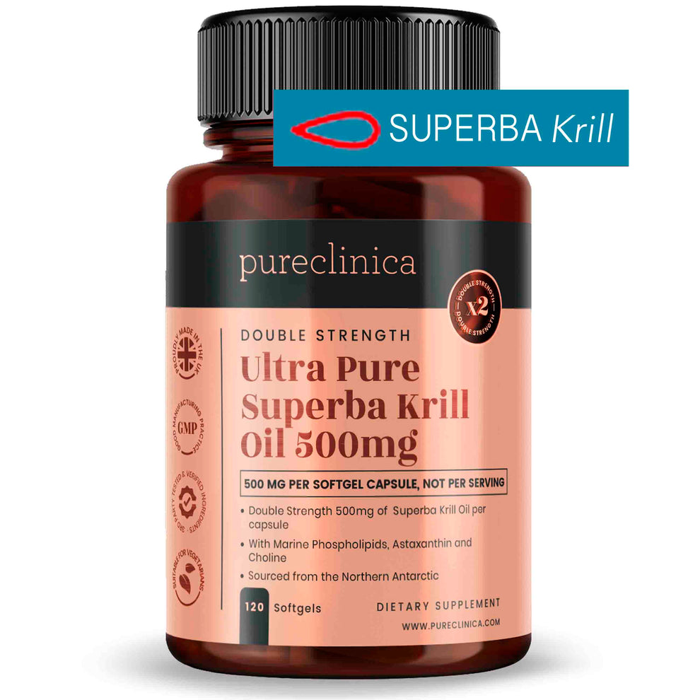 Ultra Pure Krill Oil 500mg x 120 capsules – pureclinica.com