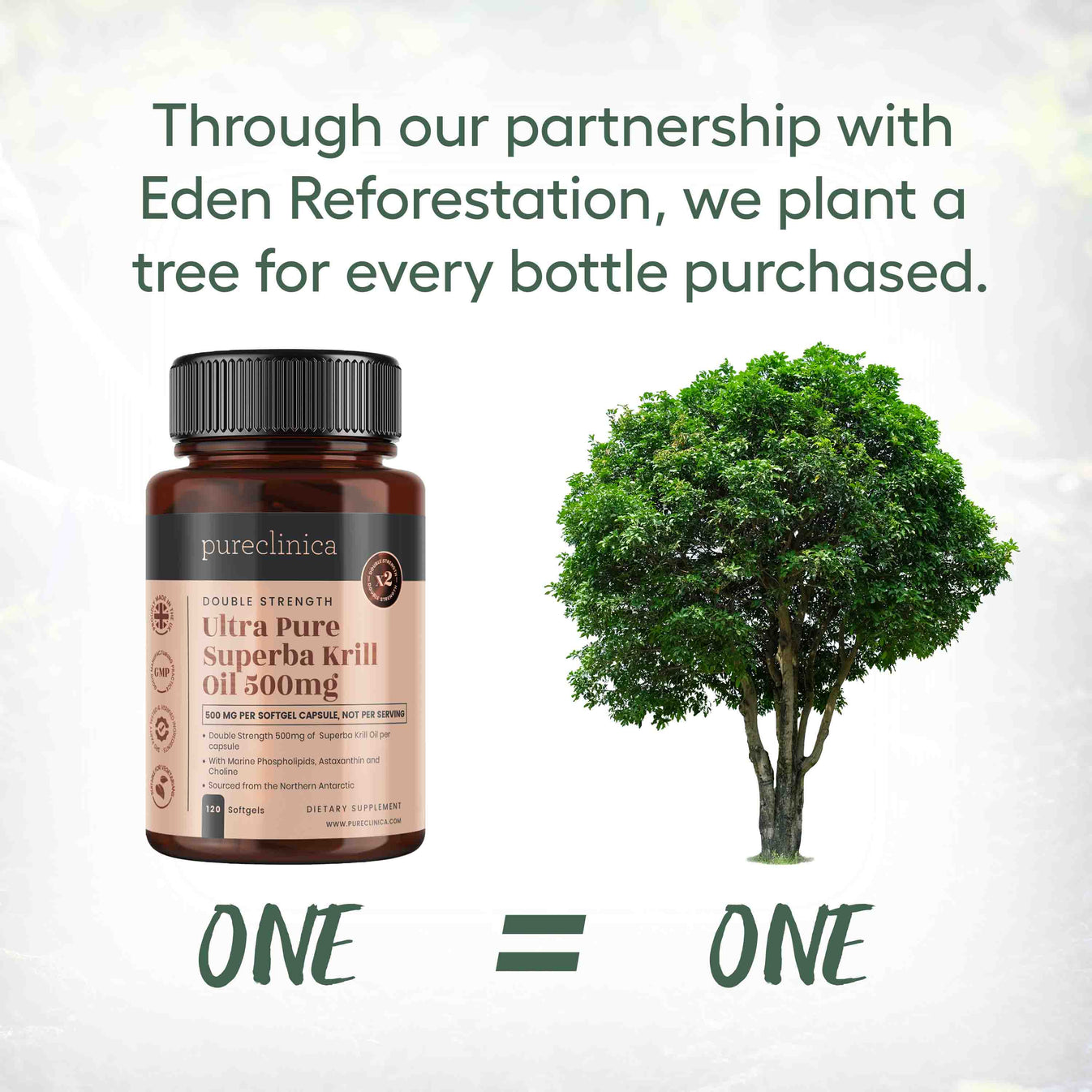Ultra Pure Krill Oil 500mg x 120 capsules – pureclinica.com