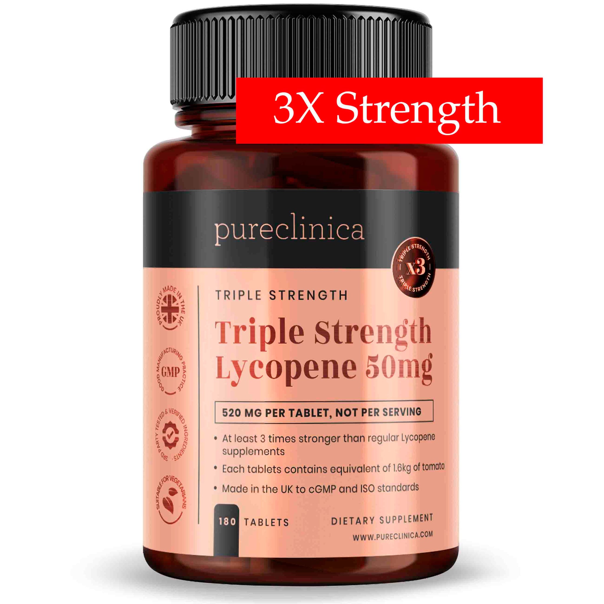 Lycopene 50mg. 180 tablets per bottle - triple strength, 35% OFF ...