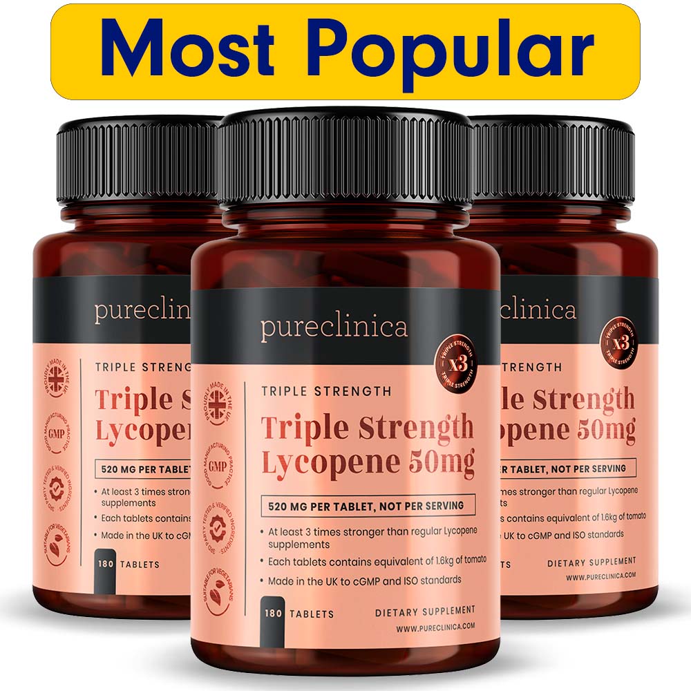 Lycopene 50mg. 180 tablets per bottle - triple strength, save 35% ...