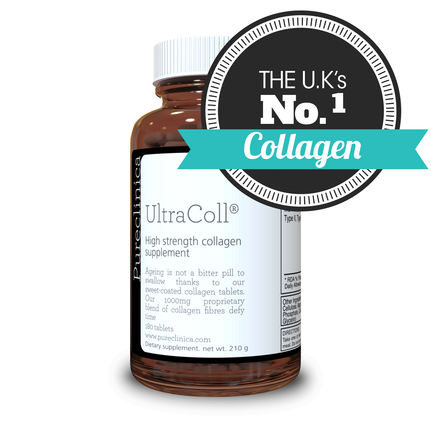 UltraColl - Marine Collagen 1000mg x 180 tablets - pureclinica.com
